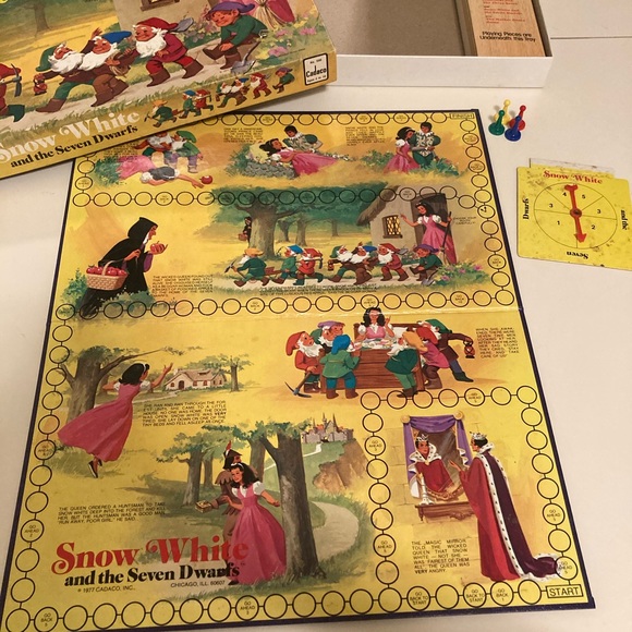 Toys | Vintage Snow White And The Seven Dwarfs Board Game | Poshmark